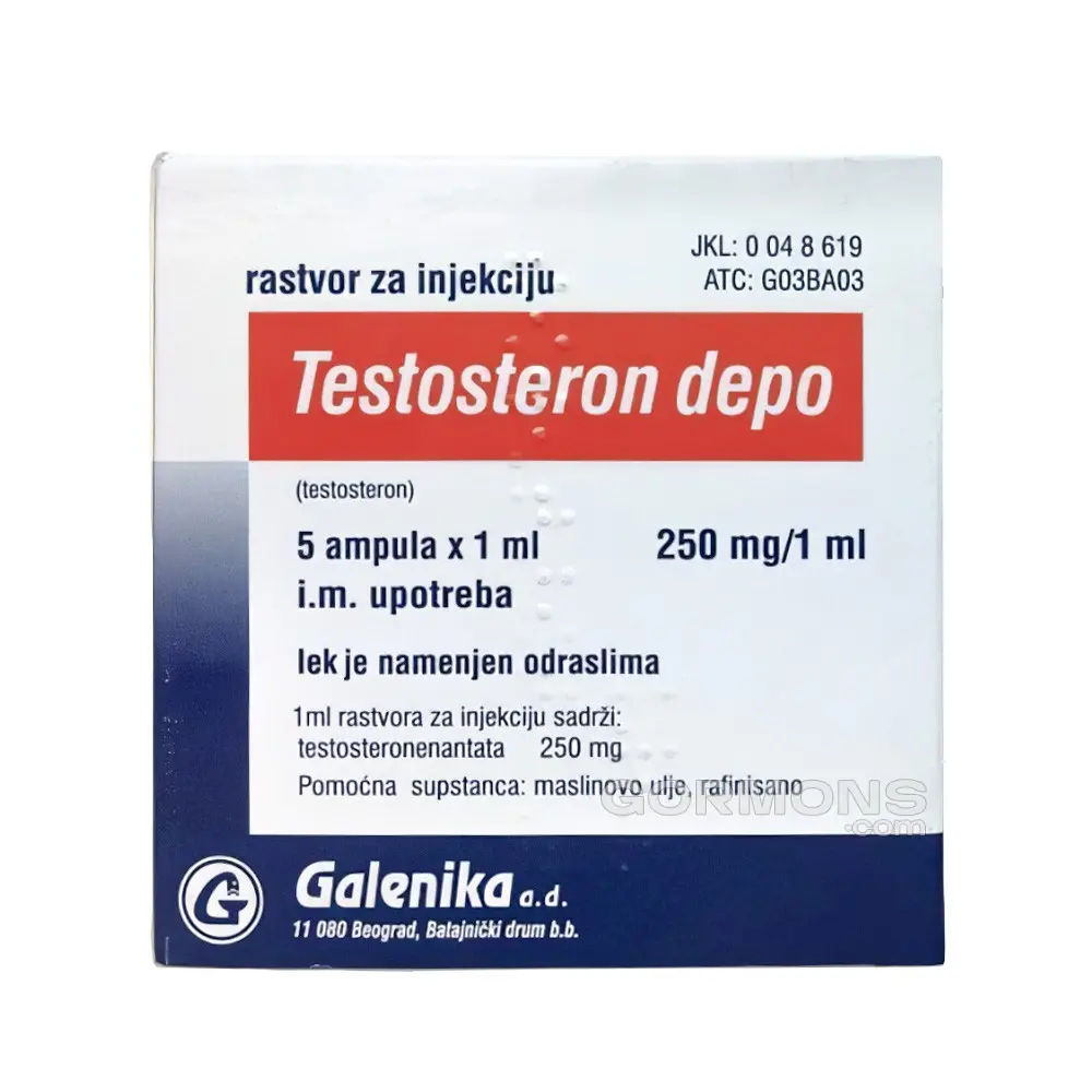 Testosteron Depo 5 ампул/1 мл (250 мг/1 мл). Нет в наличии