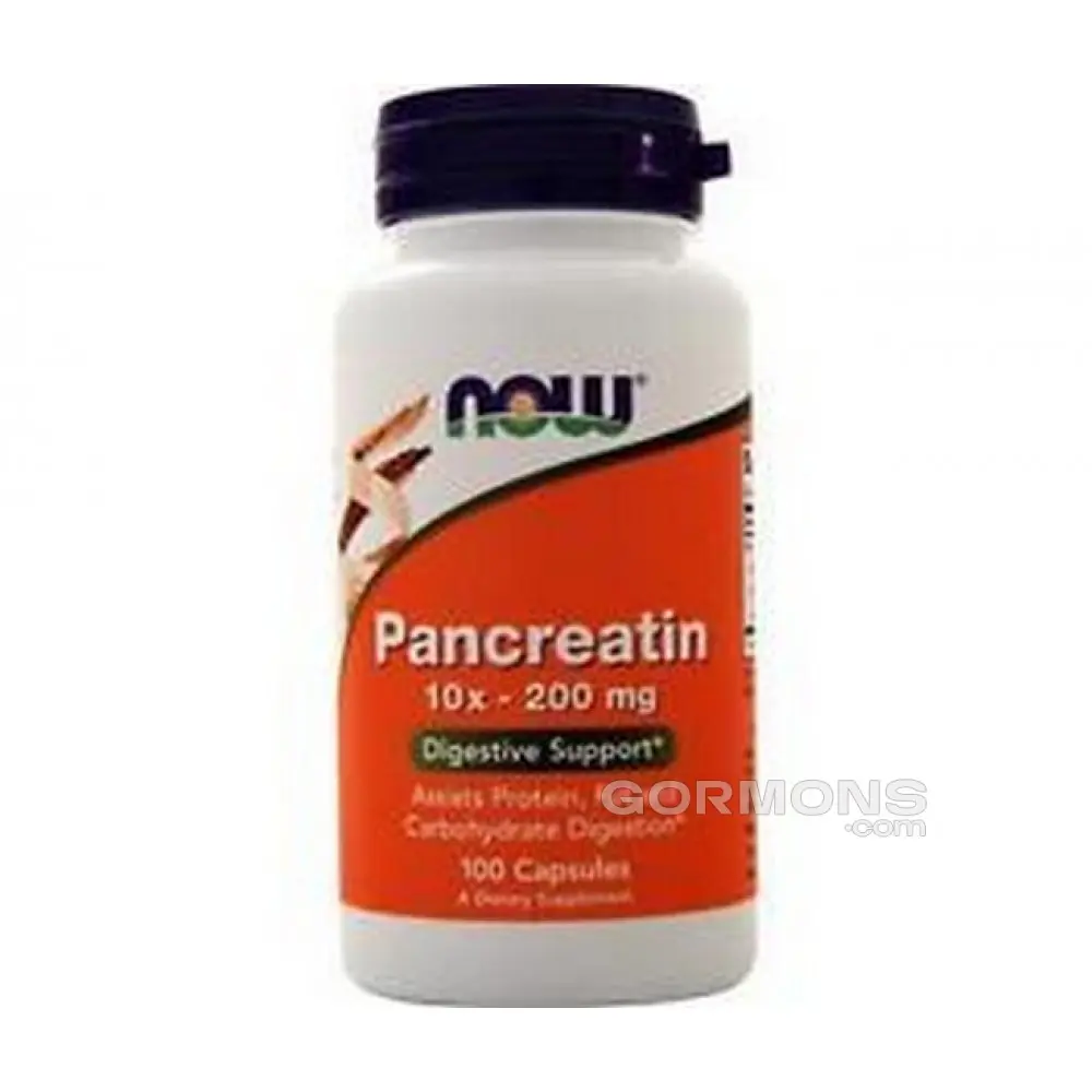 Buy Online Ферменты NOW Foods Pancreatin 10Х 200mg 100 caps Now Foods ...