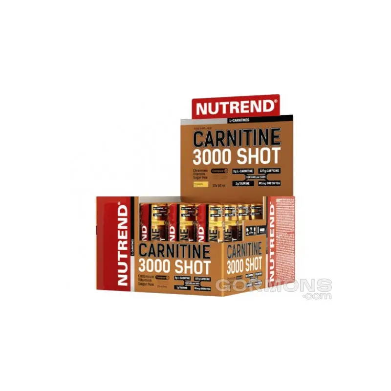 Buy Жиросплювач Nutrend Carnitine 3000 Shot 20x60 ml Nutrend (€ 28).