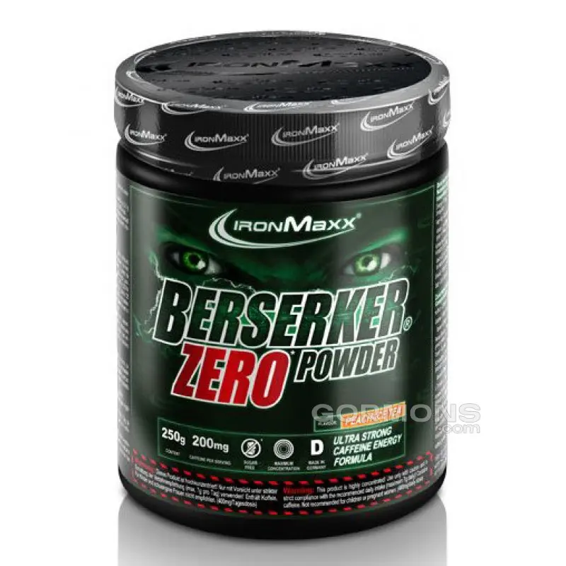 Передтренувальний комплекс IronMaxx Berserker Zero Powder — 250 г. Нет ...